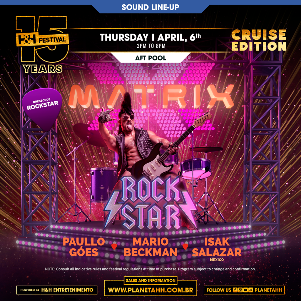 Sound Line-up H&H Festival 2023 - Cruise Edition